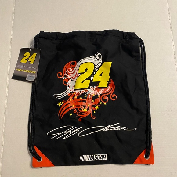 Nascar | Other | Nascar Black And Yellow Cinch Backpack | Poshmark